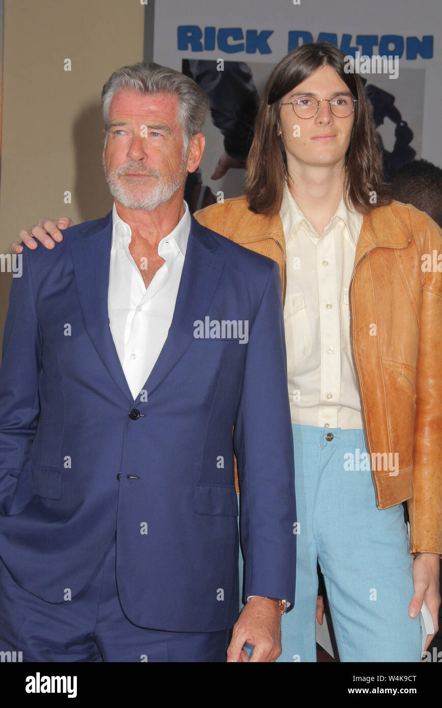 Los Angeles, USA. 22nd July, 2019. Pierce Brosnan, Dylan Brosnan 07/22 ...