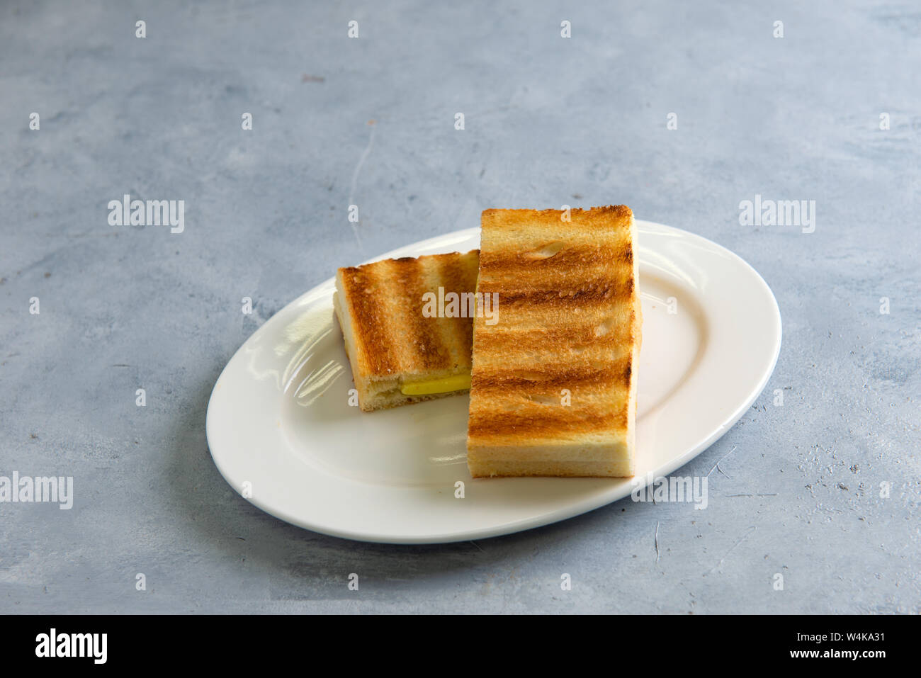 kaya toast with butter, malaysian style Stock Photo - Alamy