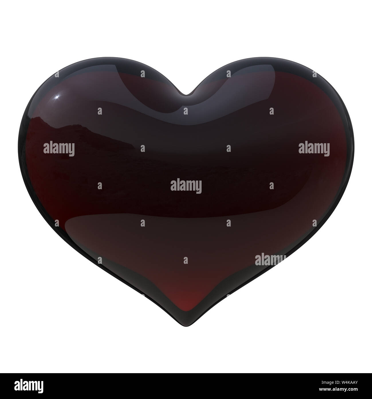 Bad black heart shape symbol translucent glossy. Toxic dirty poisoning ...