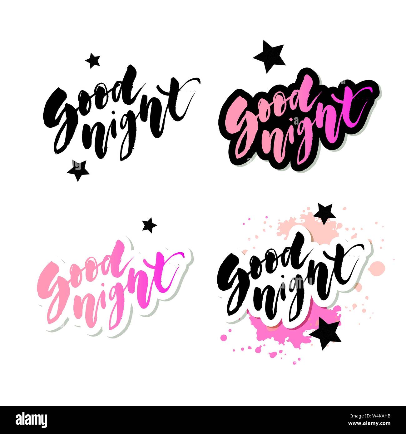 Good Morning lettering text vector illustration Stock Vector Image ...