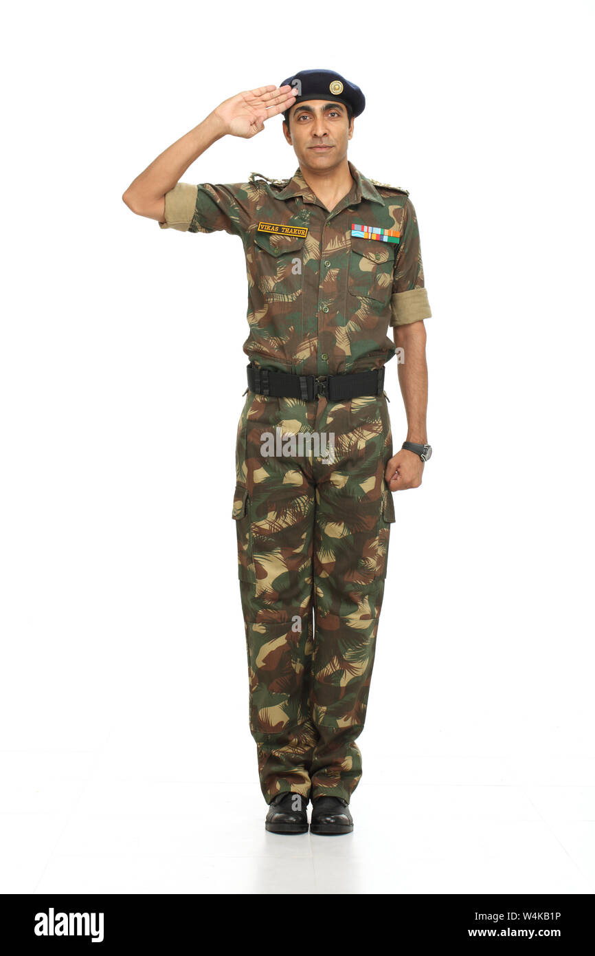 Saluting Man India High Resolution Stock Photography and Images - Alamy