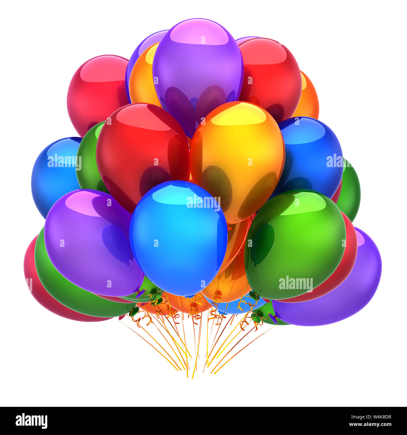 Colorful balloons bunch birthday carnival party decoration ...