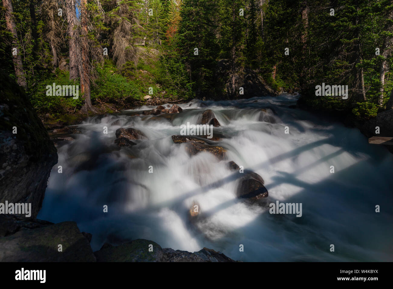 A flowing whitewater river in Montana Stock Photo - Alamy