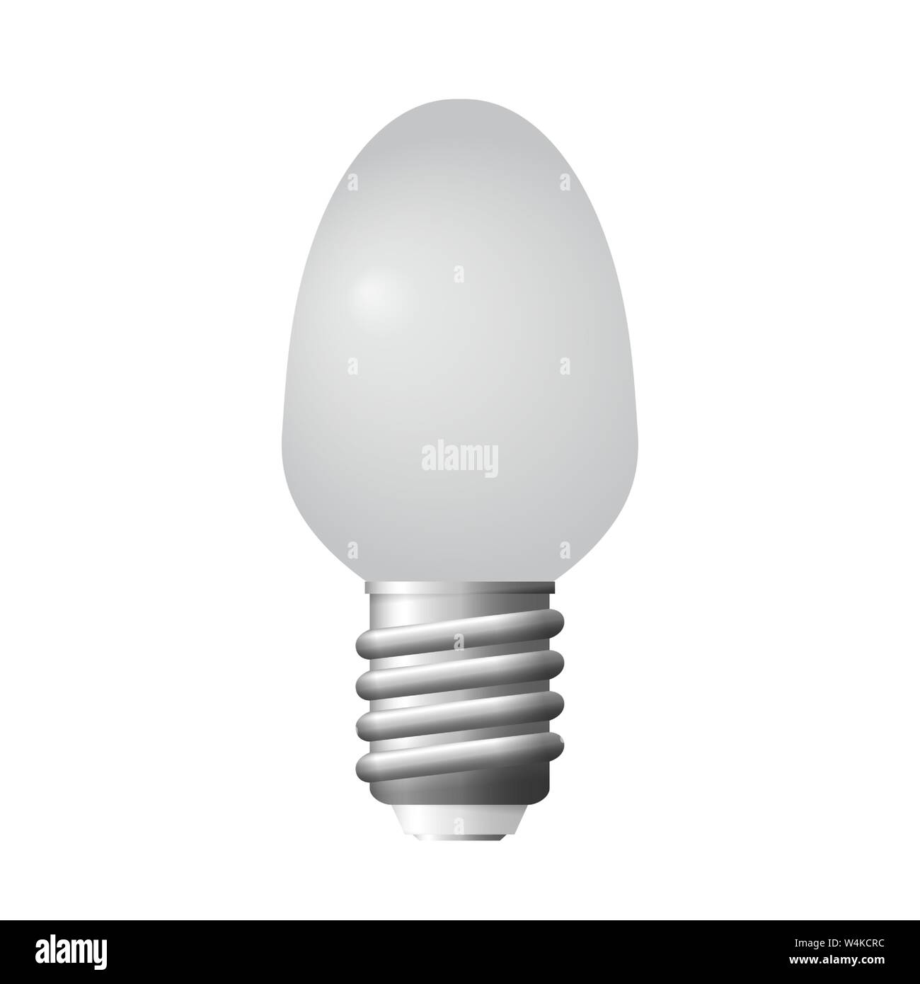 Glowing fluorescent lightbulb. Vector illustration. 3d design. Eco ...