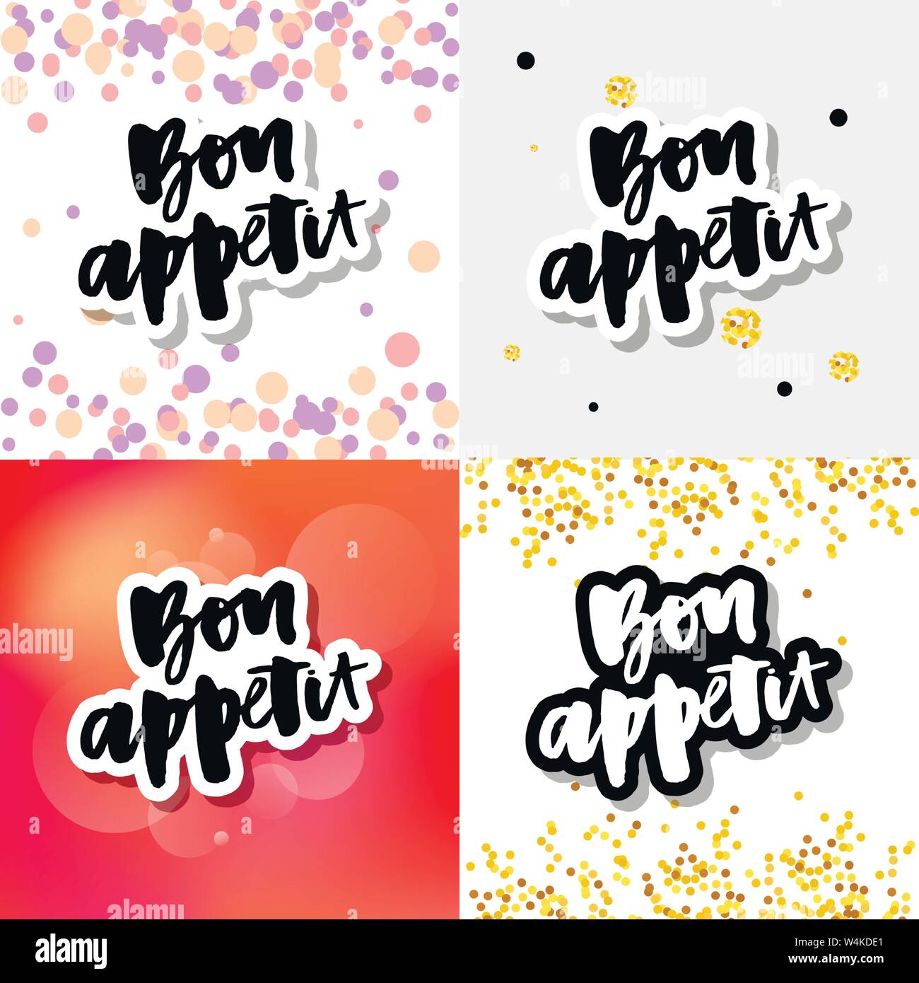 Cooking text handwritten font Stock Vector Images - Alamy