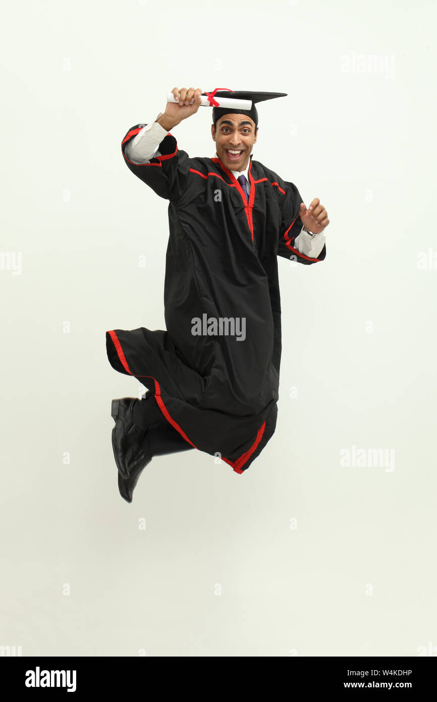University student celebrating graduation degree Stock Photo - Alamy