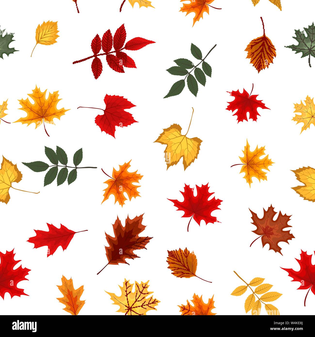Abstract Vector Illustration Seamless Pattern Background with Falling ...