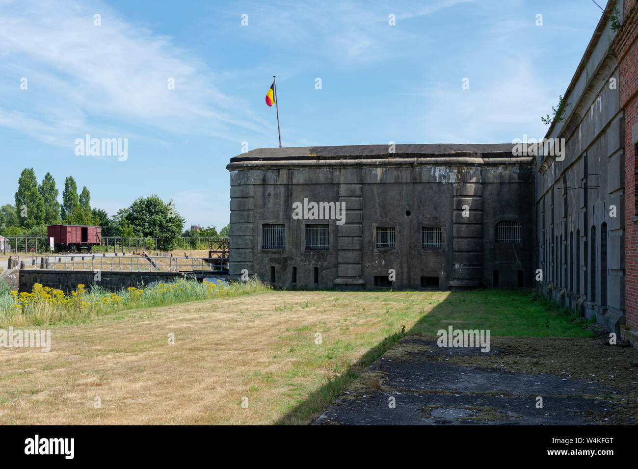 Breendonk, Belgium, 22 July 2019. the national Memorial of the fortress ...