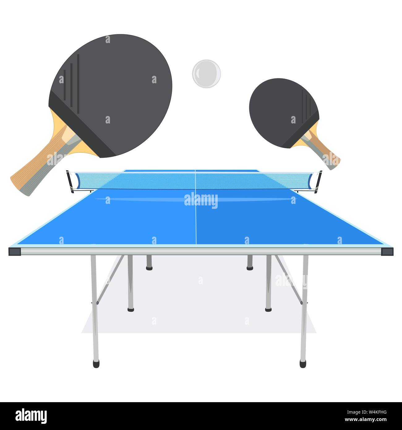 Ping pong game equipment, vector isolated illustration Stock Vector ...