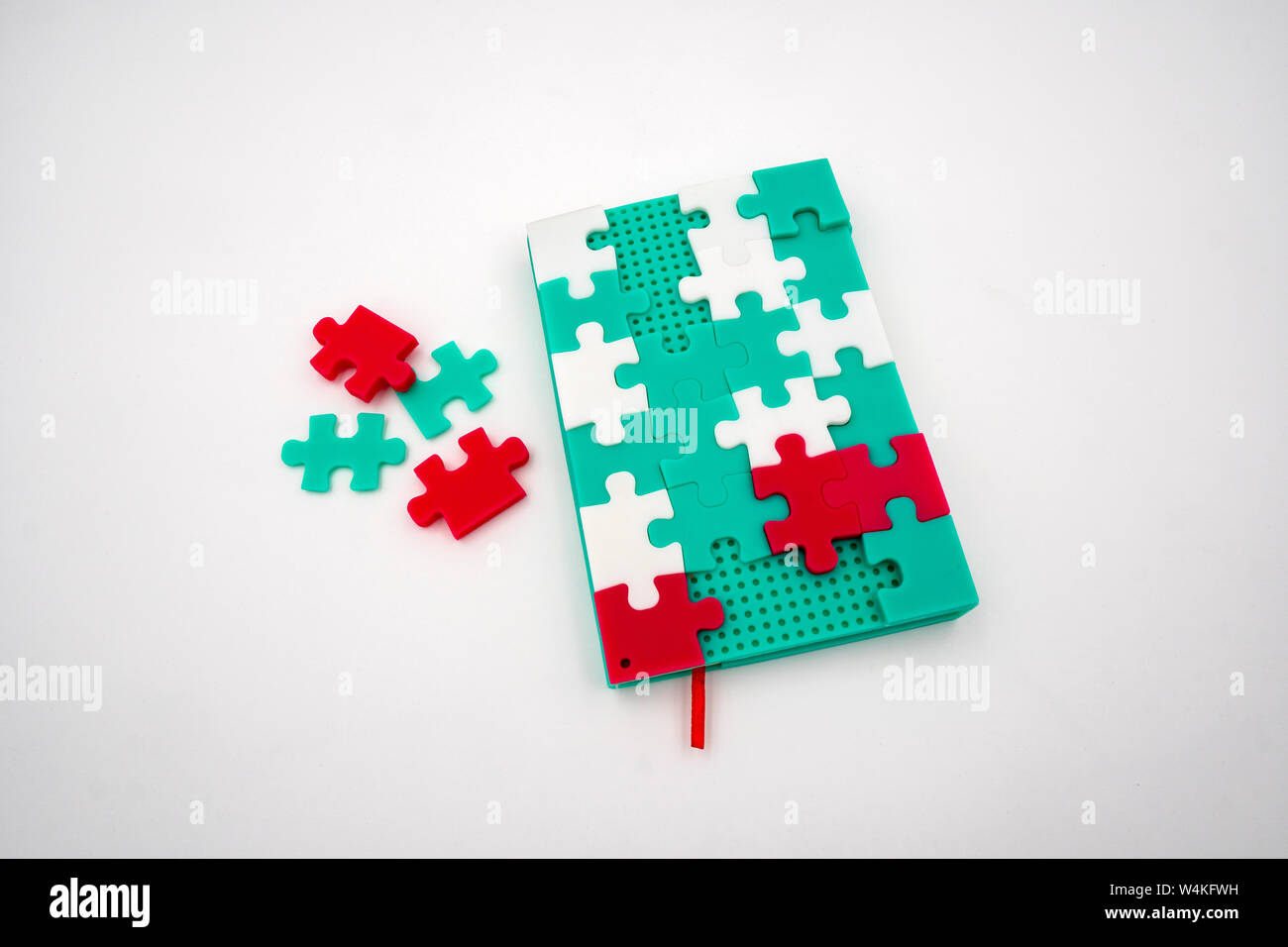 Cartoon illustration education jigsaw puzzle hi-res stock photography ...