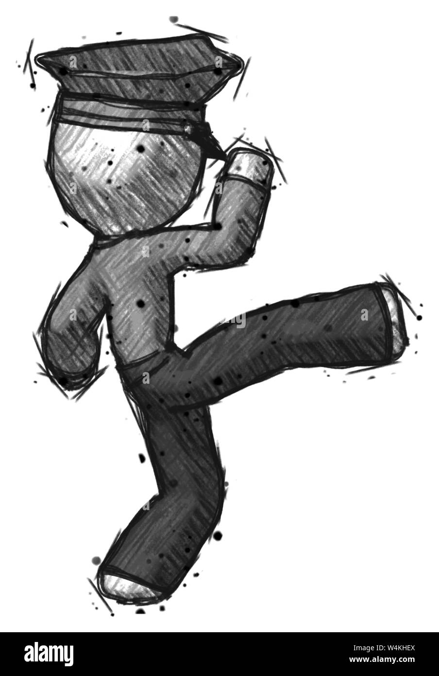 Kick pose Black and White Stock Photos & Images - Alamy