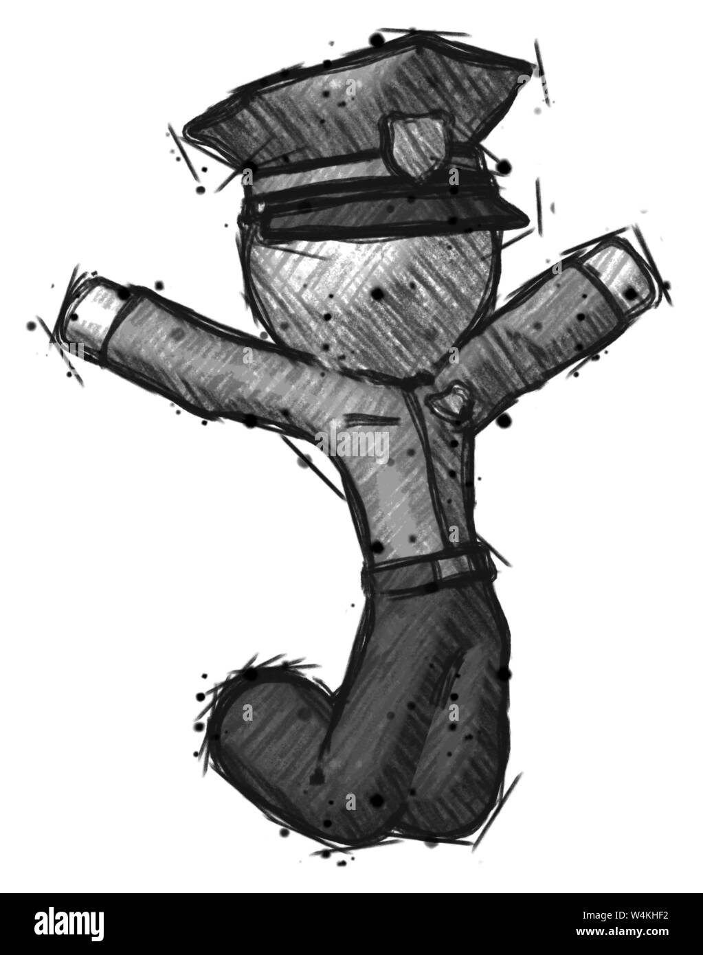 Kneeling police officer Cut Out Stock Images & Pictures - Alamy