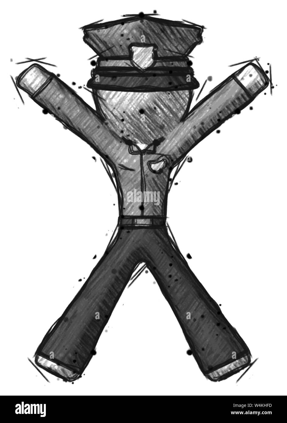 Stretch police uniform Black and White Stock Photos & Images - Alamy