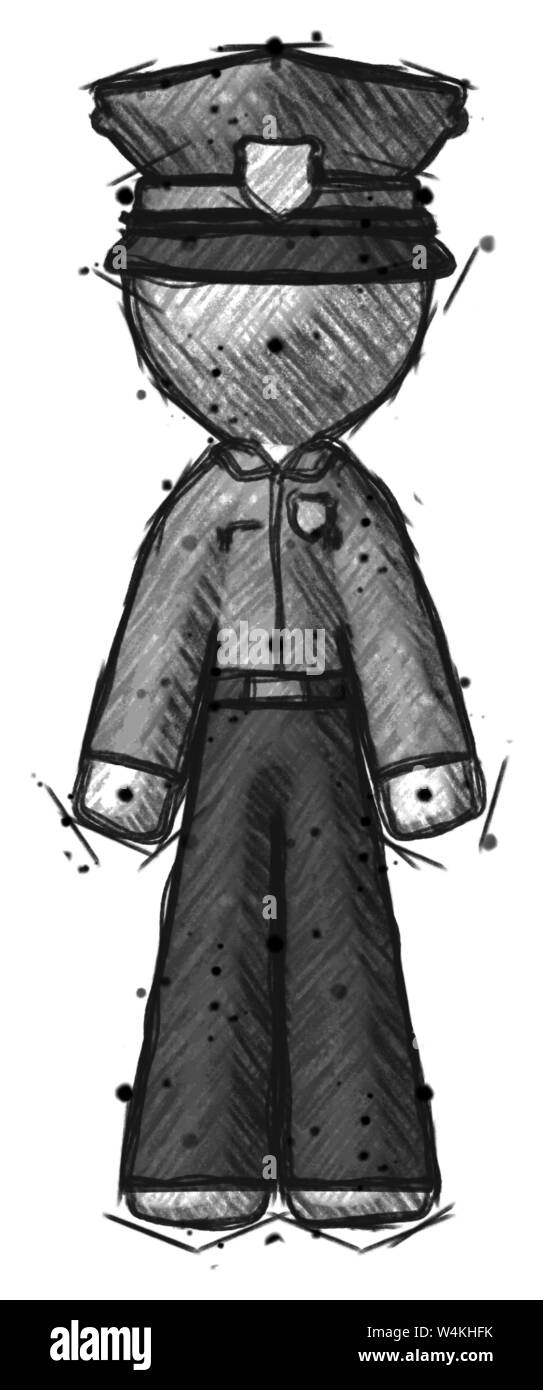 Officer standing Black and White Stock Photos & Images - Alamy