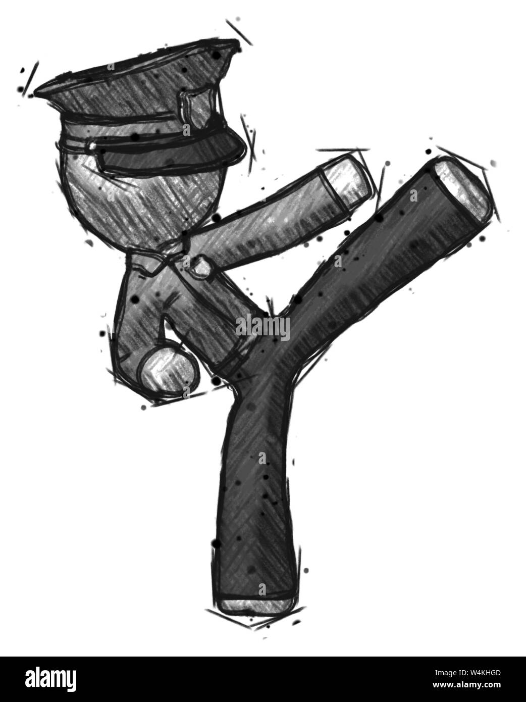 Cartoon policeman Black and White Stock Photos & Images - Alamy