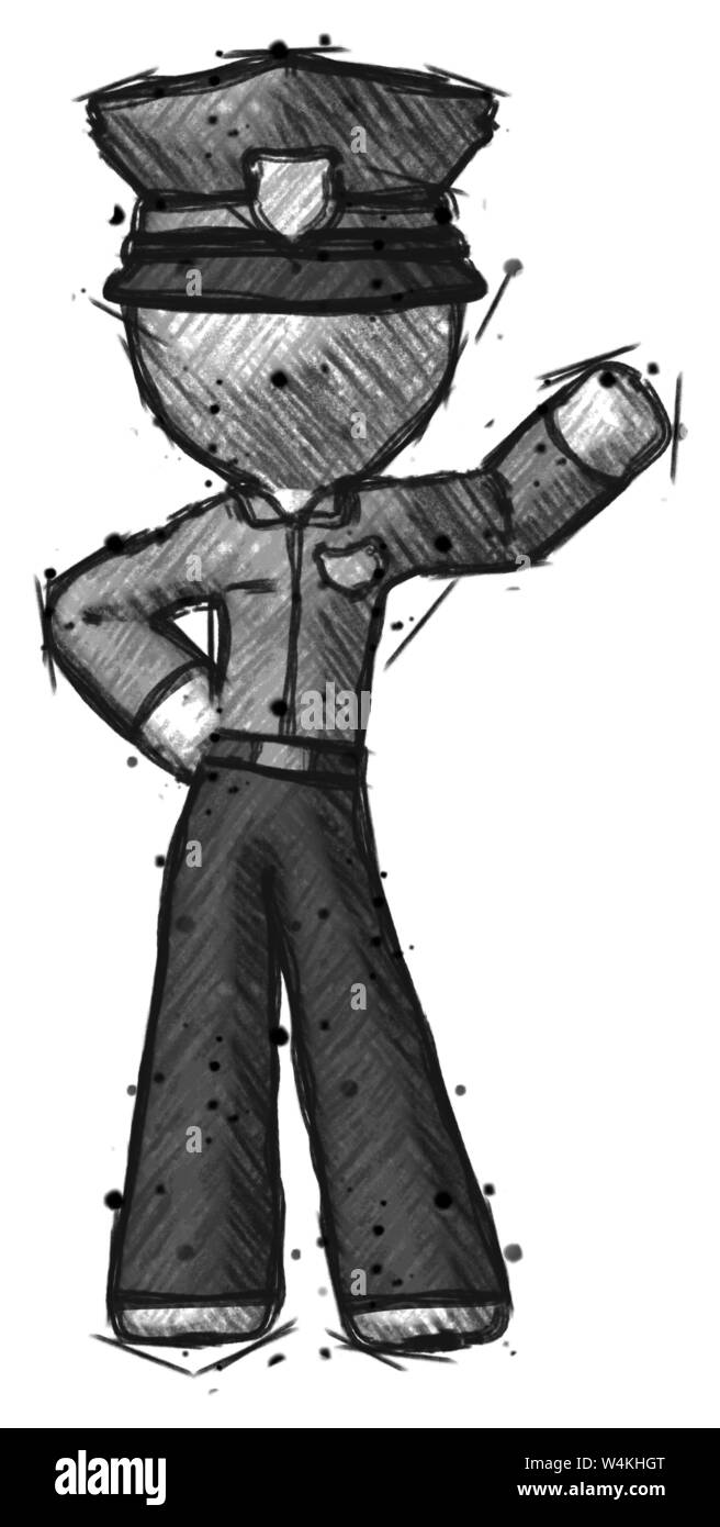 Waving police officer hi-res stock photography and images - Alamy