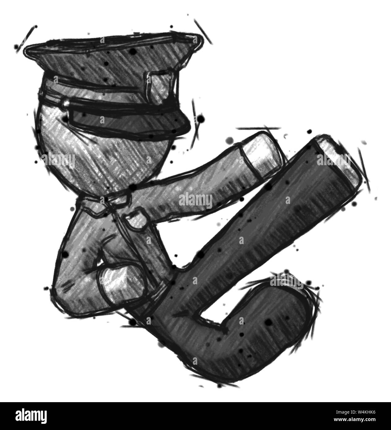 Flying cop Cut Out Stock Images & Pictures - Alamy