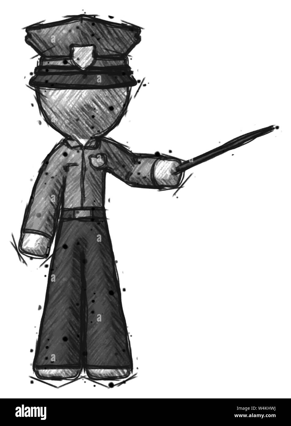 Police baton drawing hi-res stock photography and images - Alamy