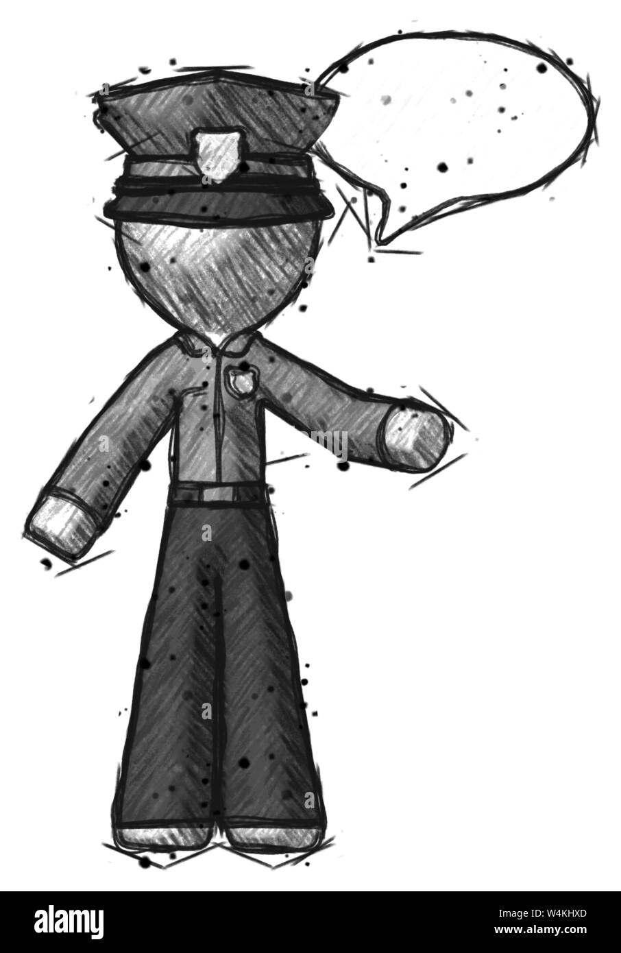 Male police officer talking Black and White Stock Photos & Images - Alamy