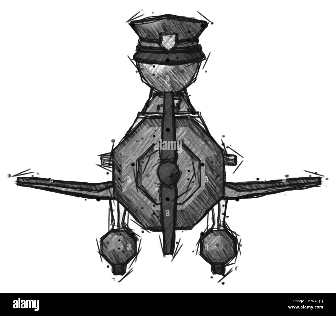 Old plane drawing hi-res stock photography and images - Alamy