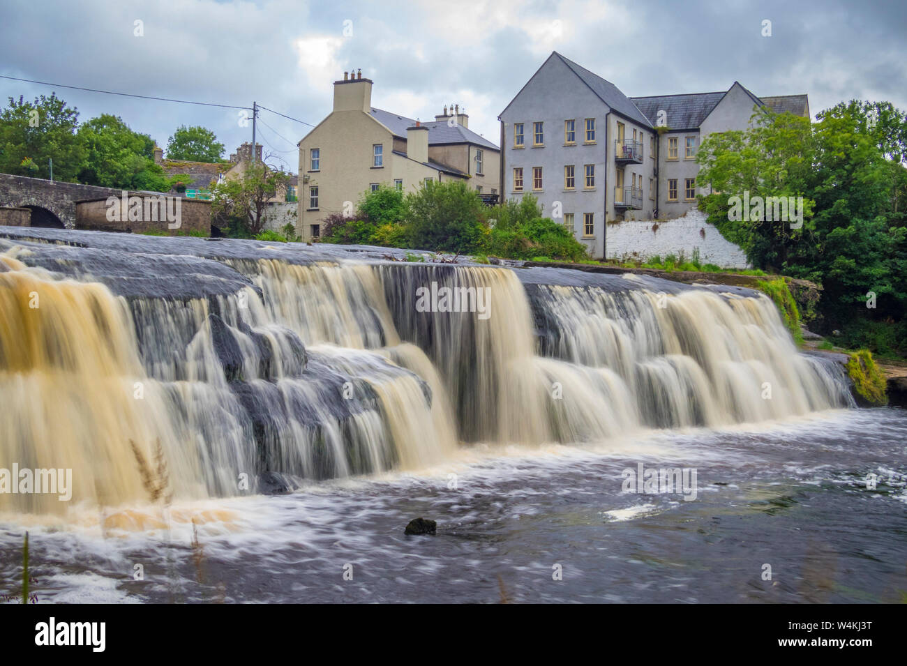 waterfall and cascades at Ennistymon, Co Clare, Ireland Stock Photo - Alamy