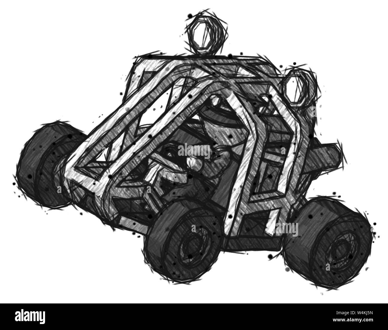 Police car top view Black and White Stock Photos & Images - Alamy