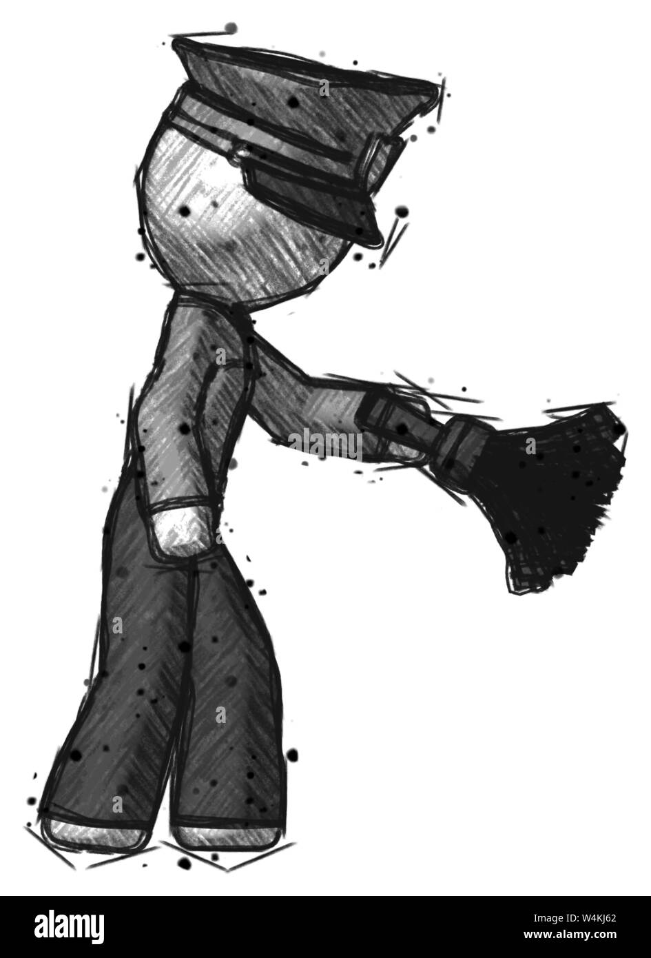 Dusting drawing Black and White Stock Photos & Images - Alamy