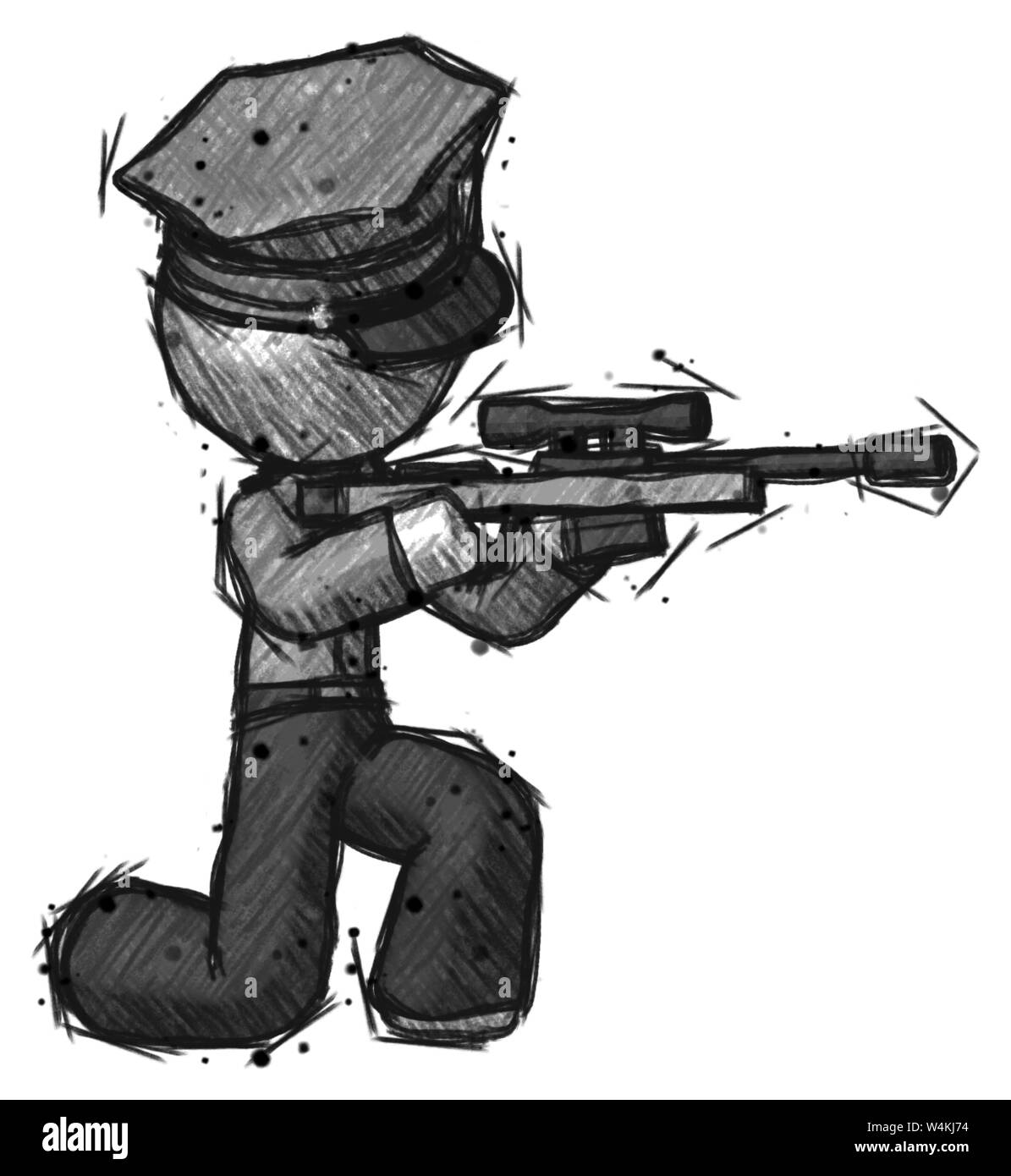 Gun Shooting Drawing