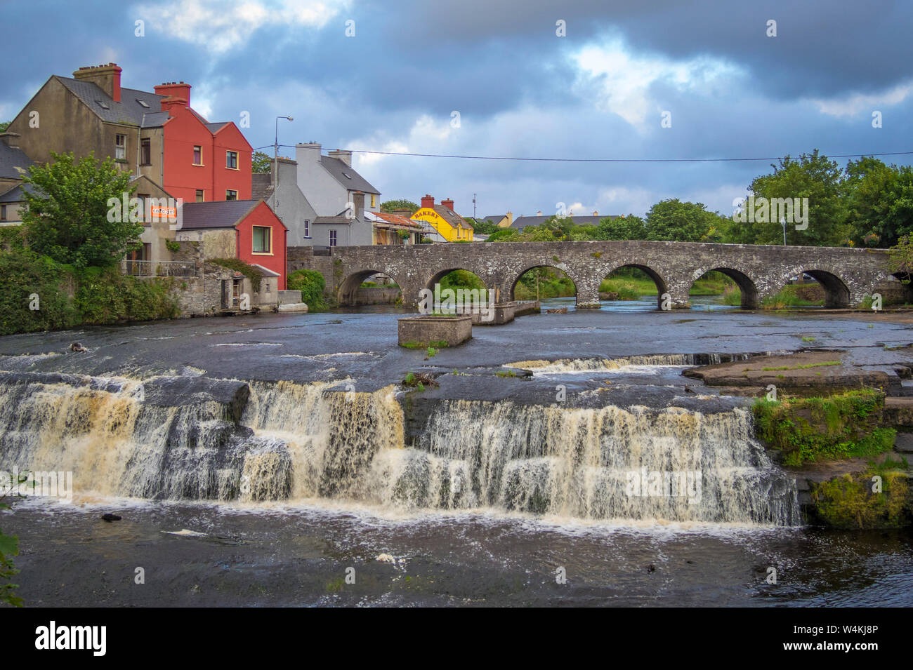 waterfall and cascades at Ennistymon, Co Clare, Ireland Stock Photo - Alamy