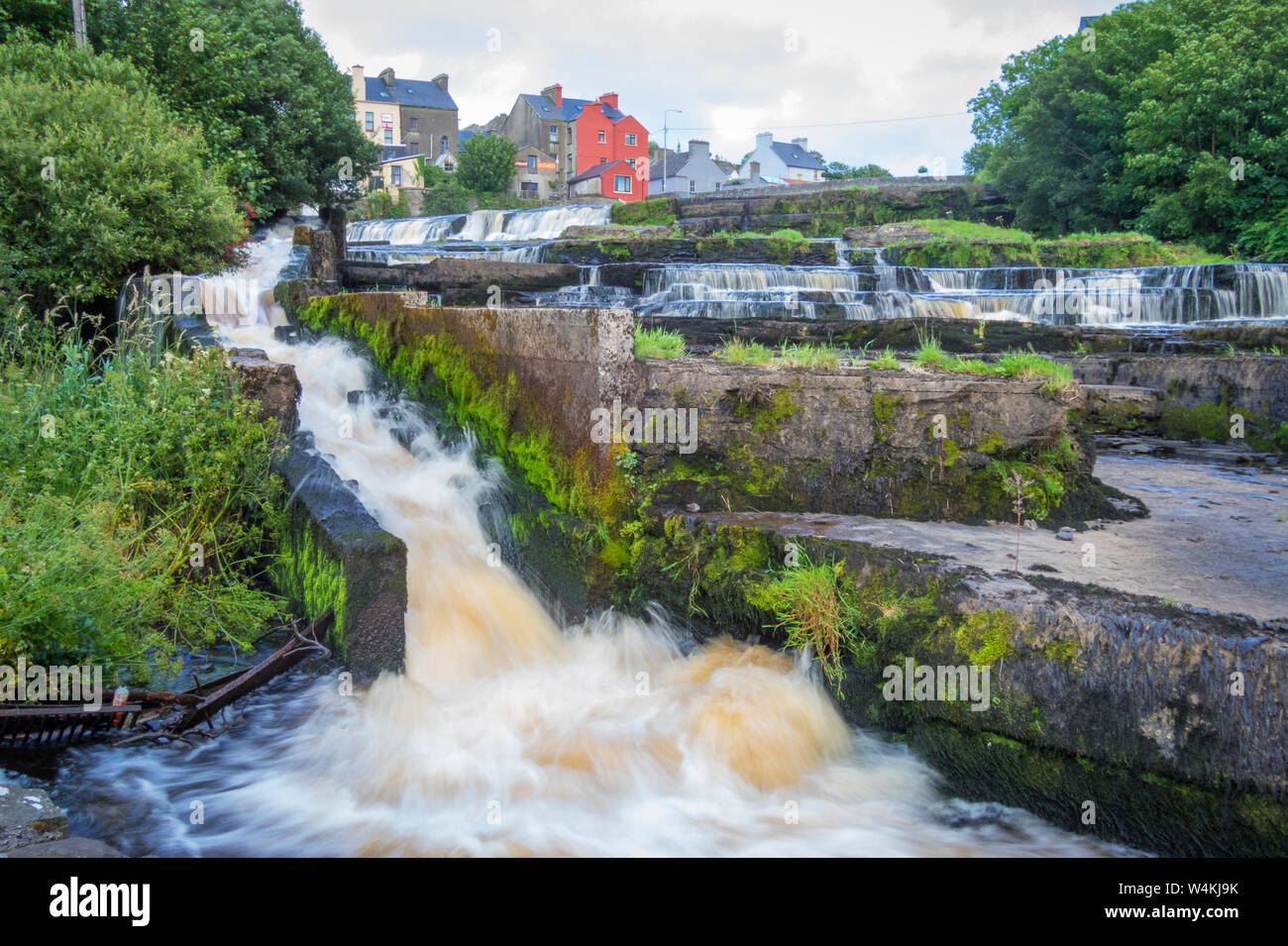 waterfall and cascades at Ennistymon, Co Clare, Ireland Stock Photo - Alamy