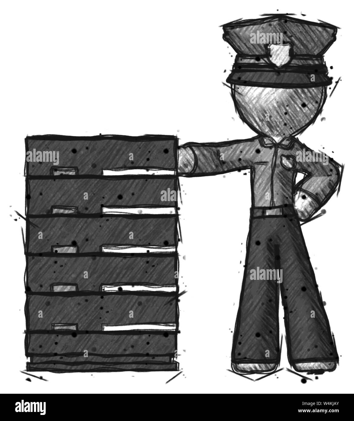 Police computer patrol Cut Out Stock Images & Pictures - Alamy