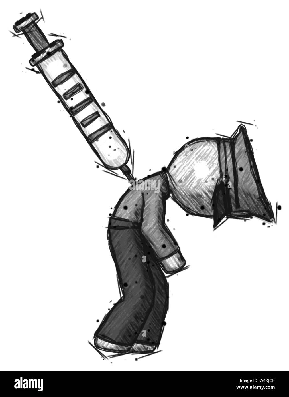 Pencil stabbing hi-res stock photography and images - Alamy