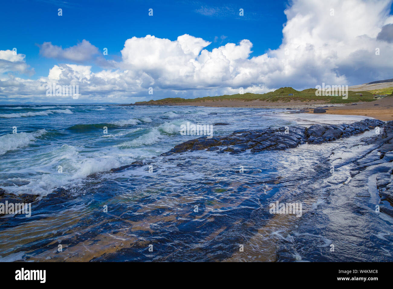 wonderful Fanore Sandy Beach on the Burren, Co Clare, Ireland Stock ...