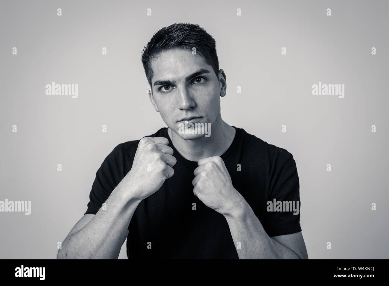 Boxing, male, fight stance hi-res stock photography and images - Alamy