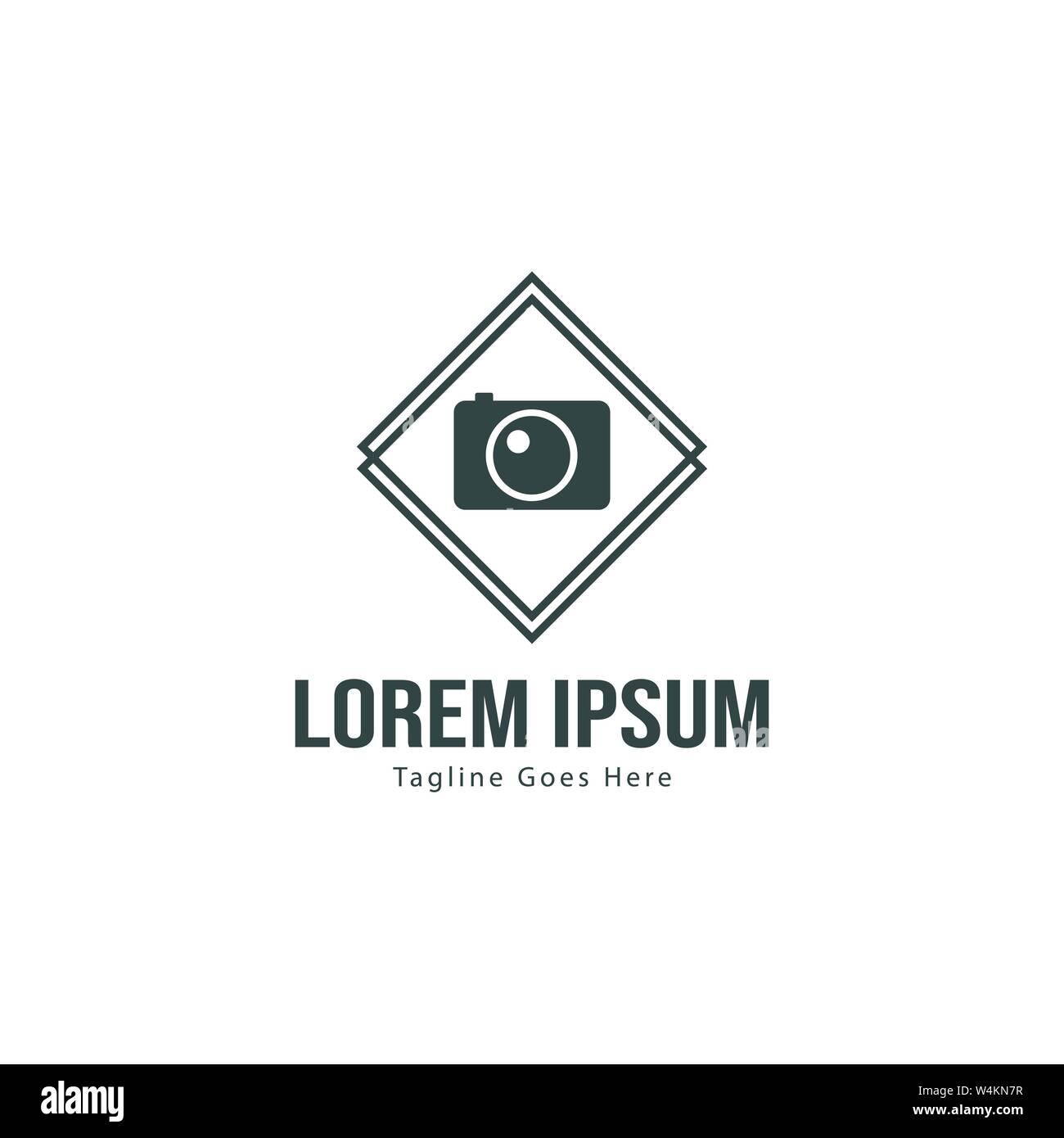 Photography logo template design. Photography logo with modern frame ...