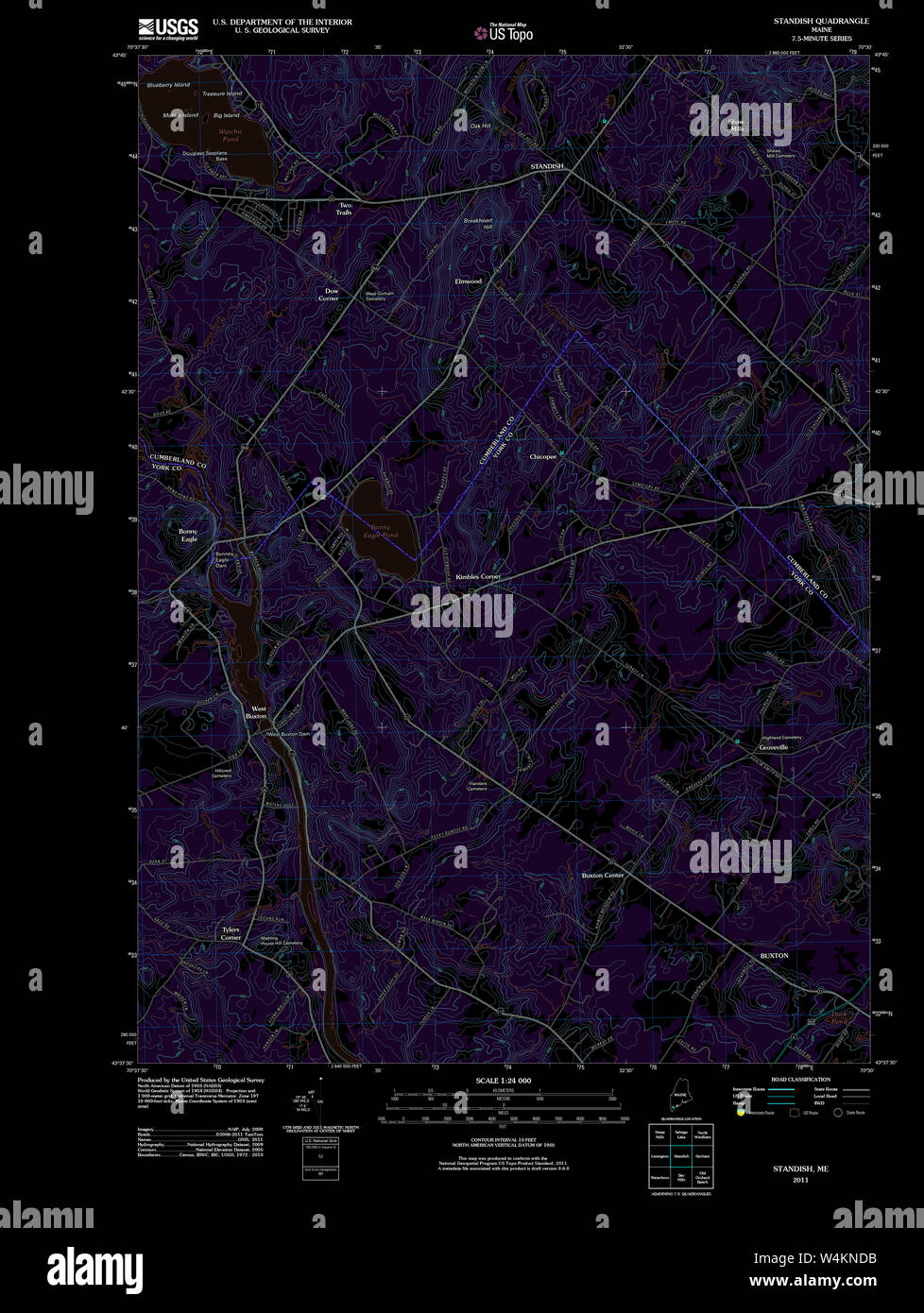Map of standish hi-res stock photography and images - Alamy