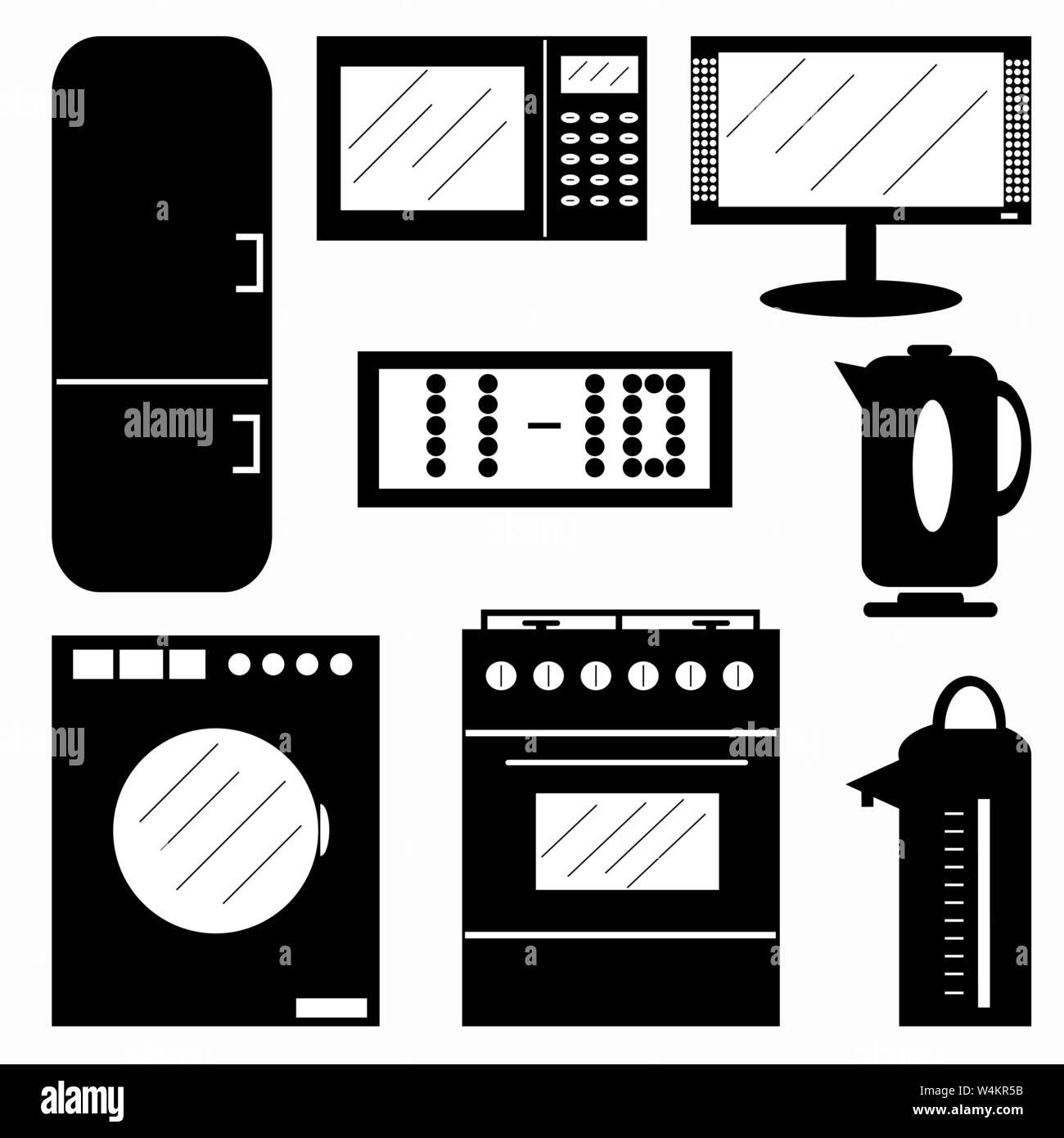 appliances symbols vector illustration Stock Vector Image & Art - Alamy