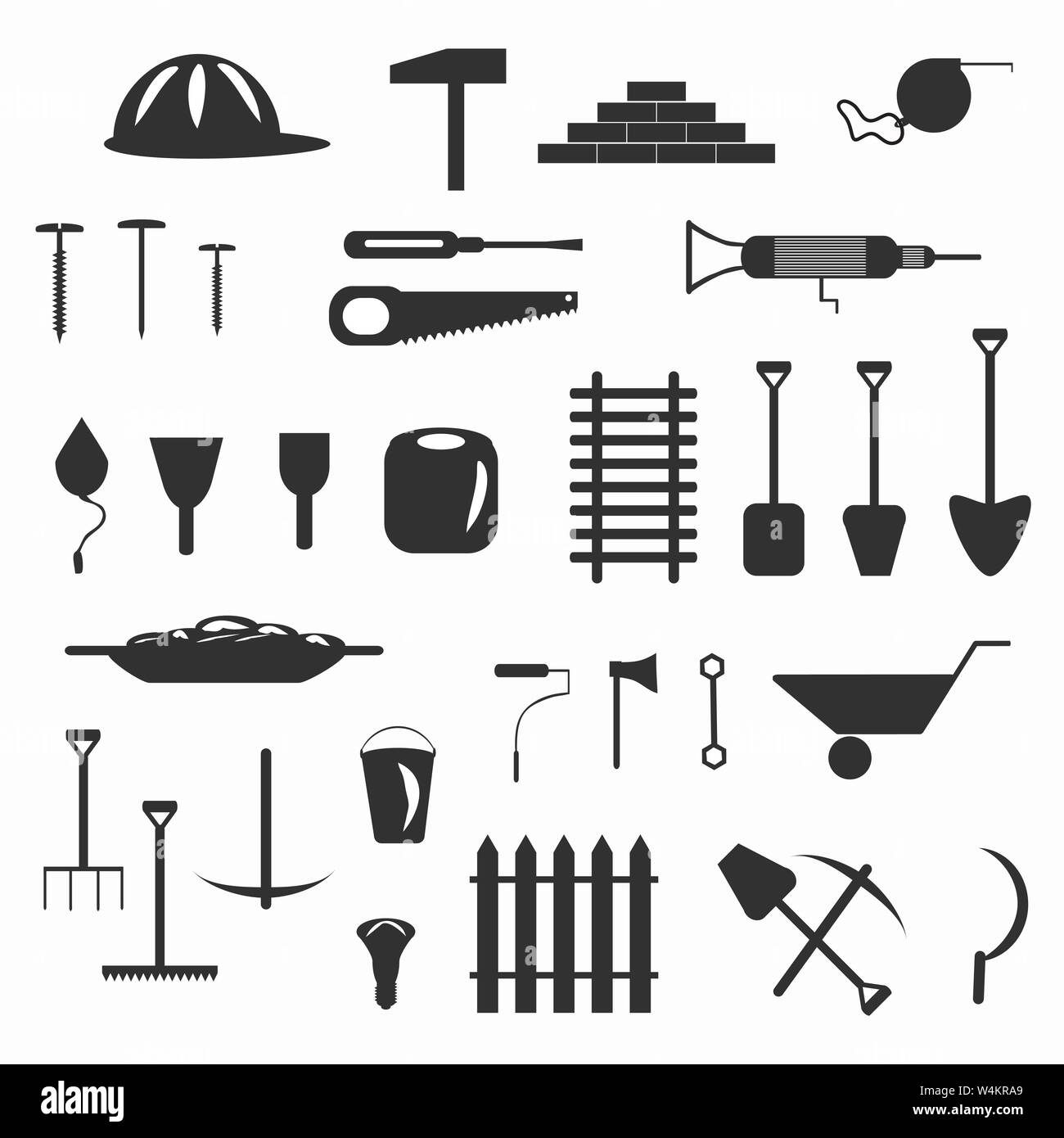 building tools symbols vector illustration Stock Vector Image & Art - Alamy