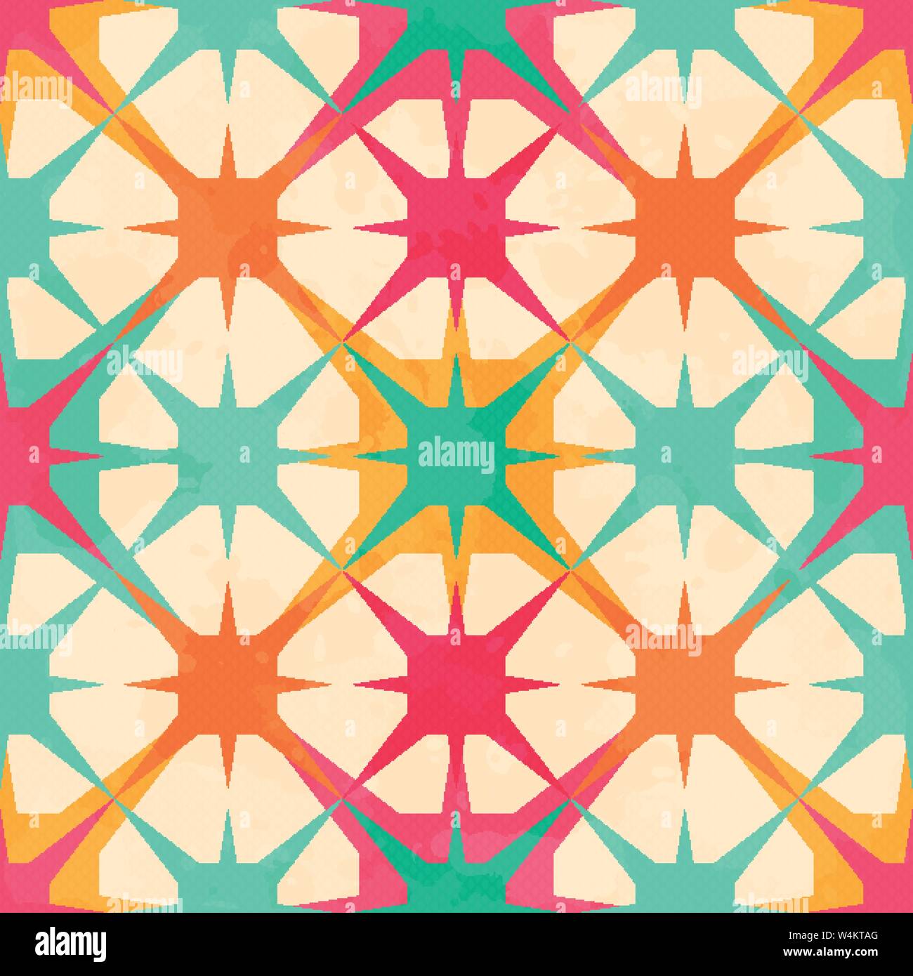 Geometric Abstract Seamless Pattern Vector Illustration Stock Vector