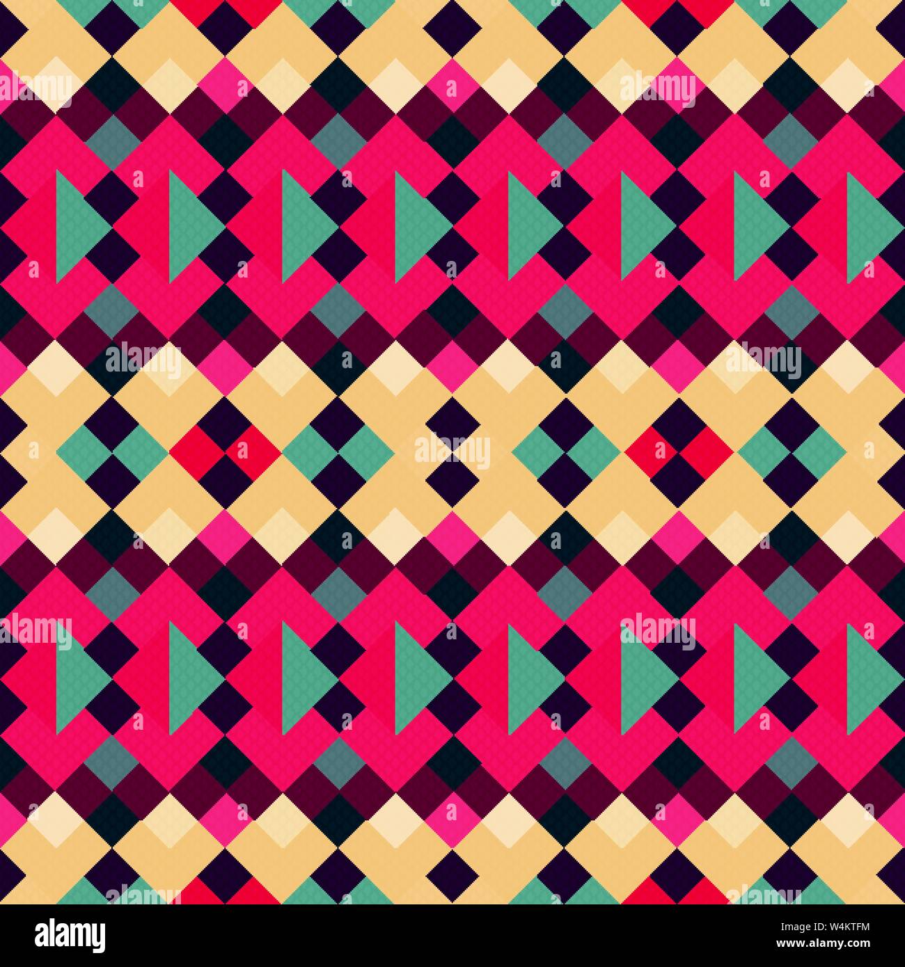 Seamless geo pattern in Stock Vector Images - Alamy
