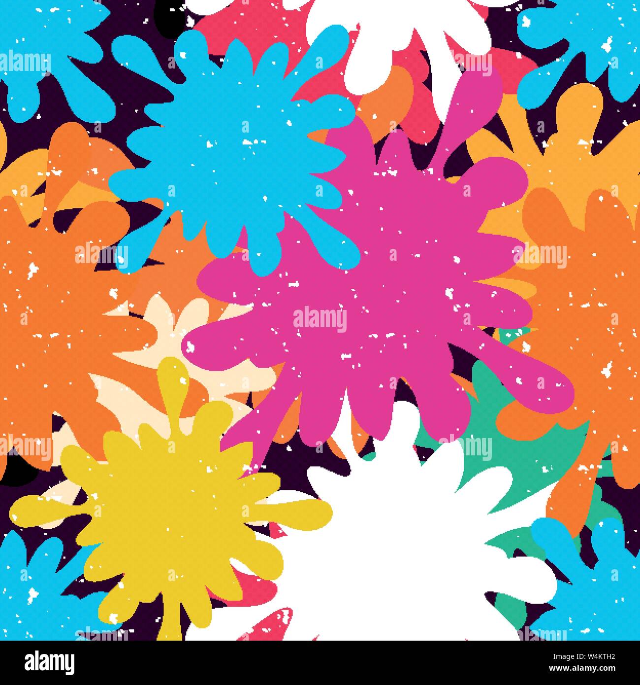 bright colored spots seamless pattern graffiti Stock Vector Image & Art ...