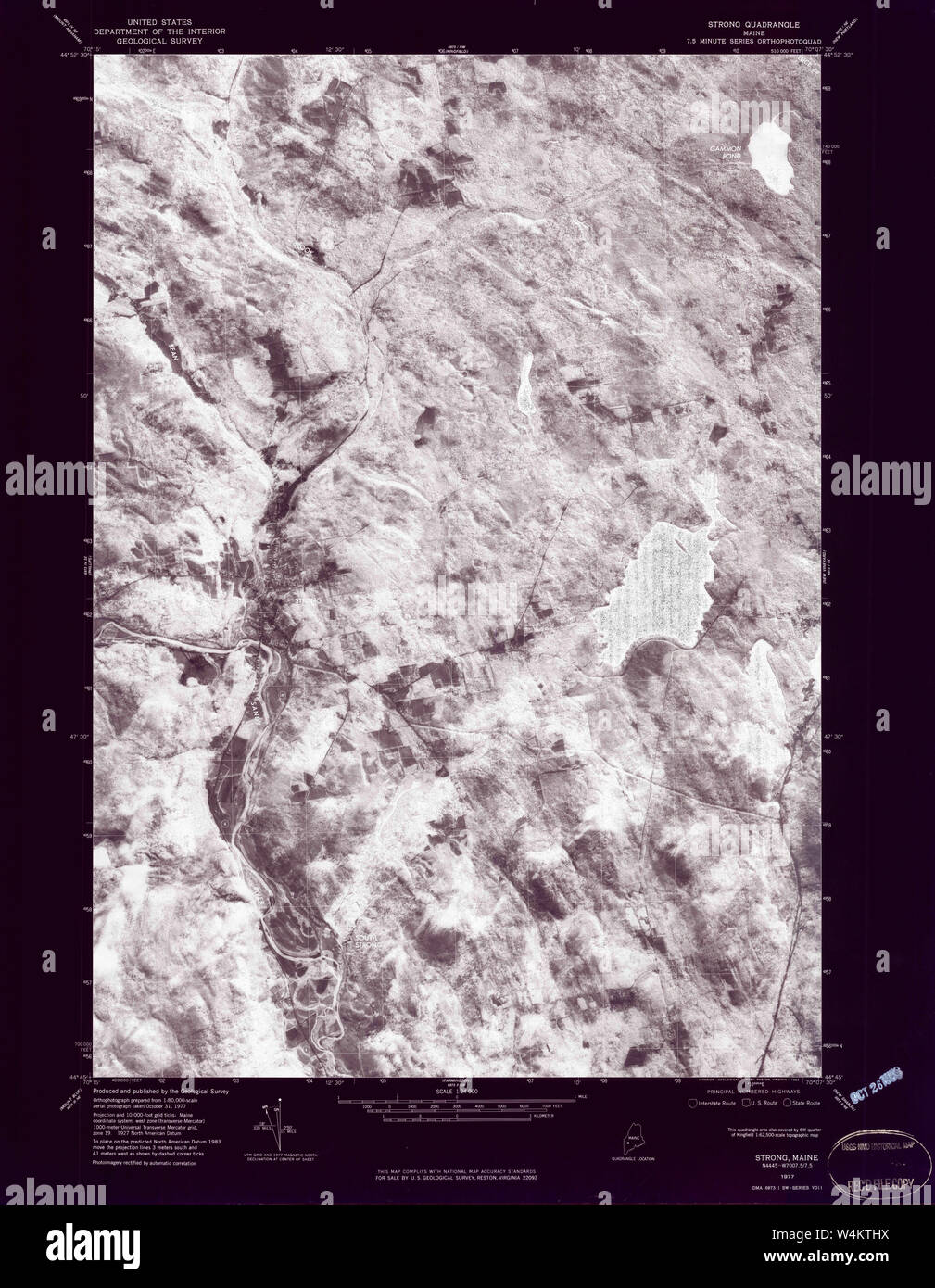 Maine USGS Historical Map Strong 807219 1977 24000 Inversion ...