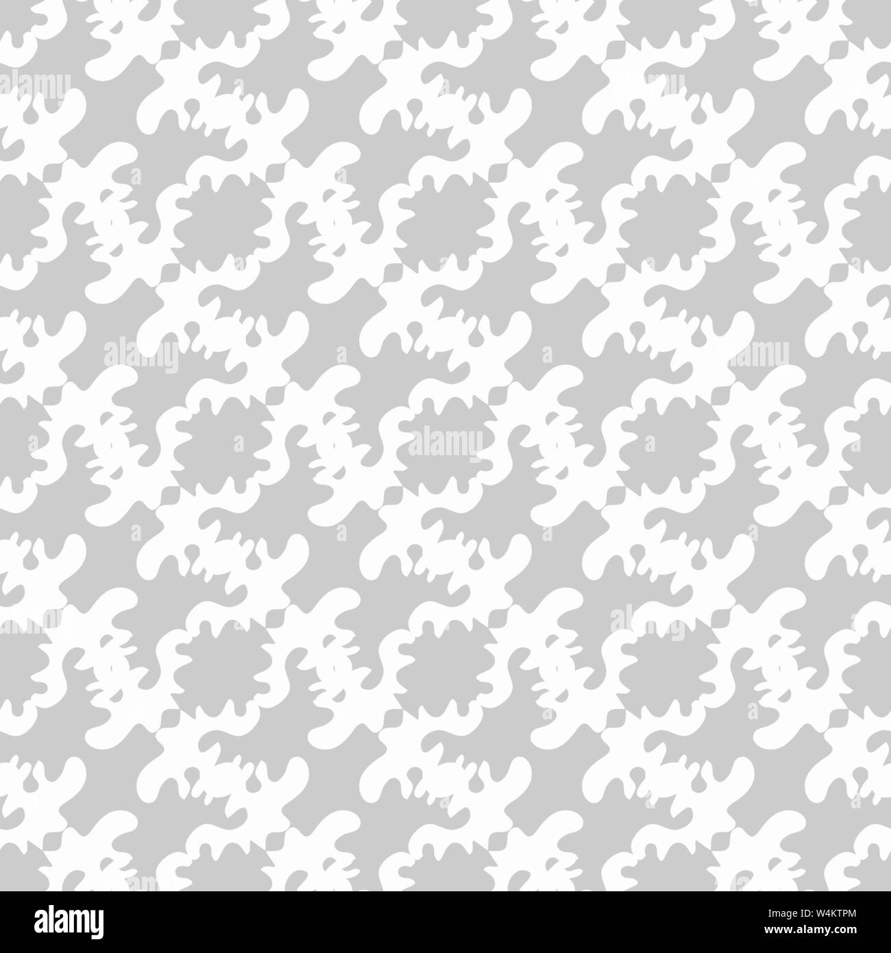 gray abstract objects on a white background seamless pattern vector ...