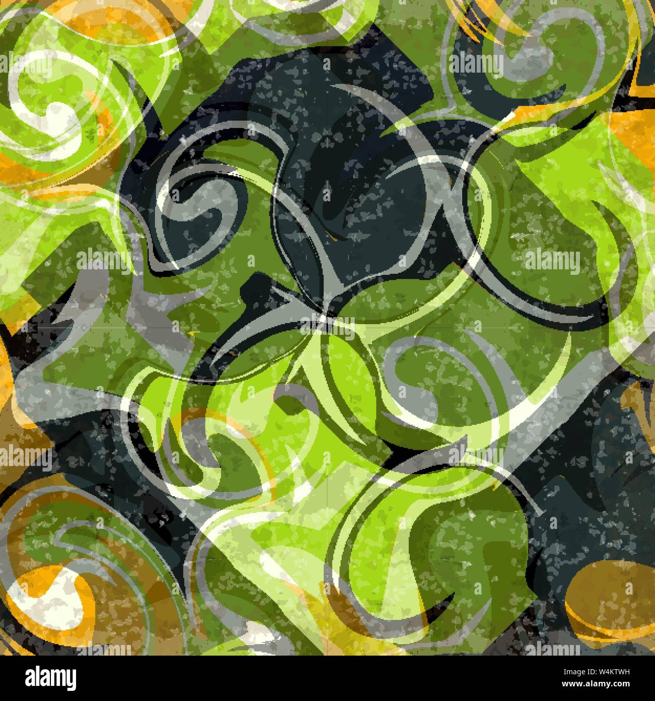 Green abstract retro style grunge effect vector illustration Stock ...