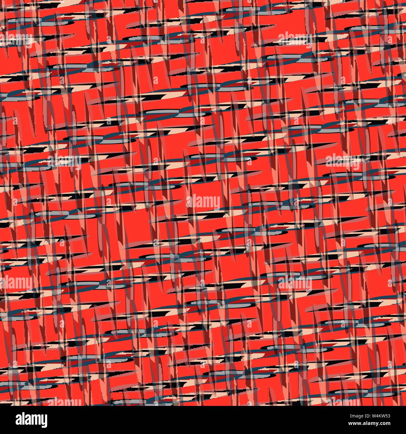 Beautiful abstract objects on a red background vector illustration ...