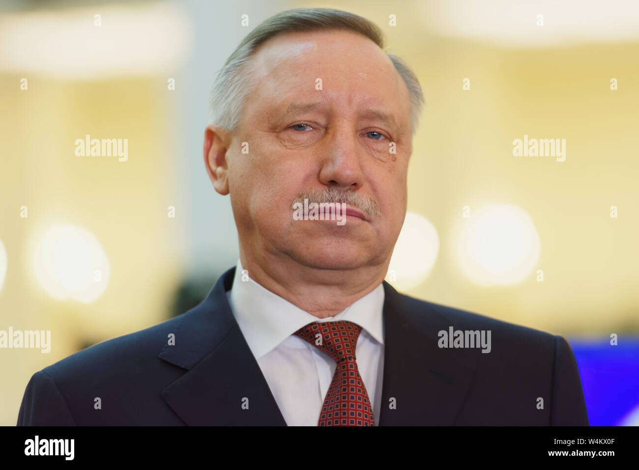 Acting Governor of St. Petersburg Alexander Beglov at the plenary ...