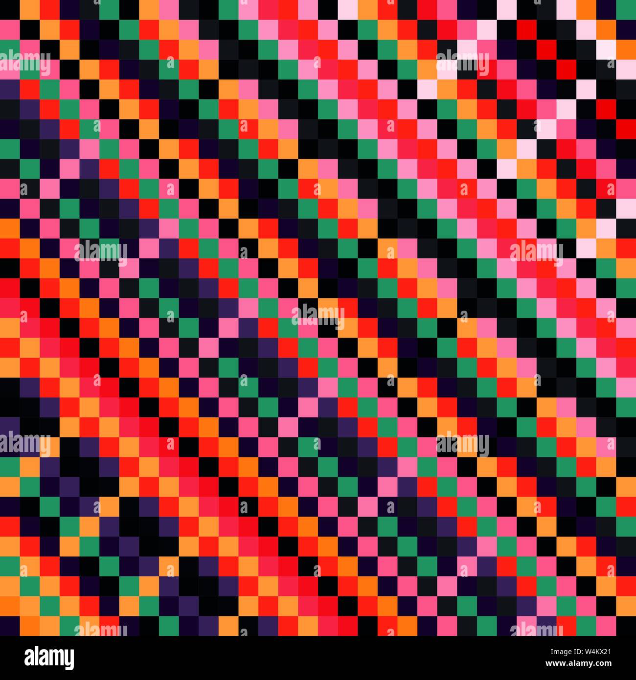 beautiful colored pixel pattern vector illustration Stock Vector Image ...
