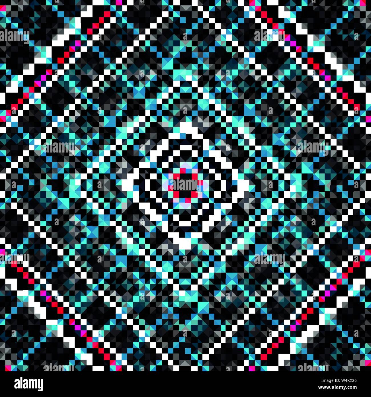 Neon pixel texture background Stock Vector Images - Alamy