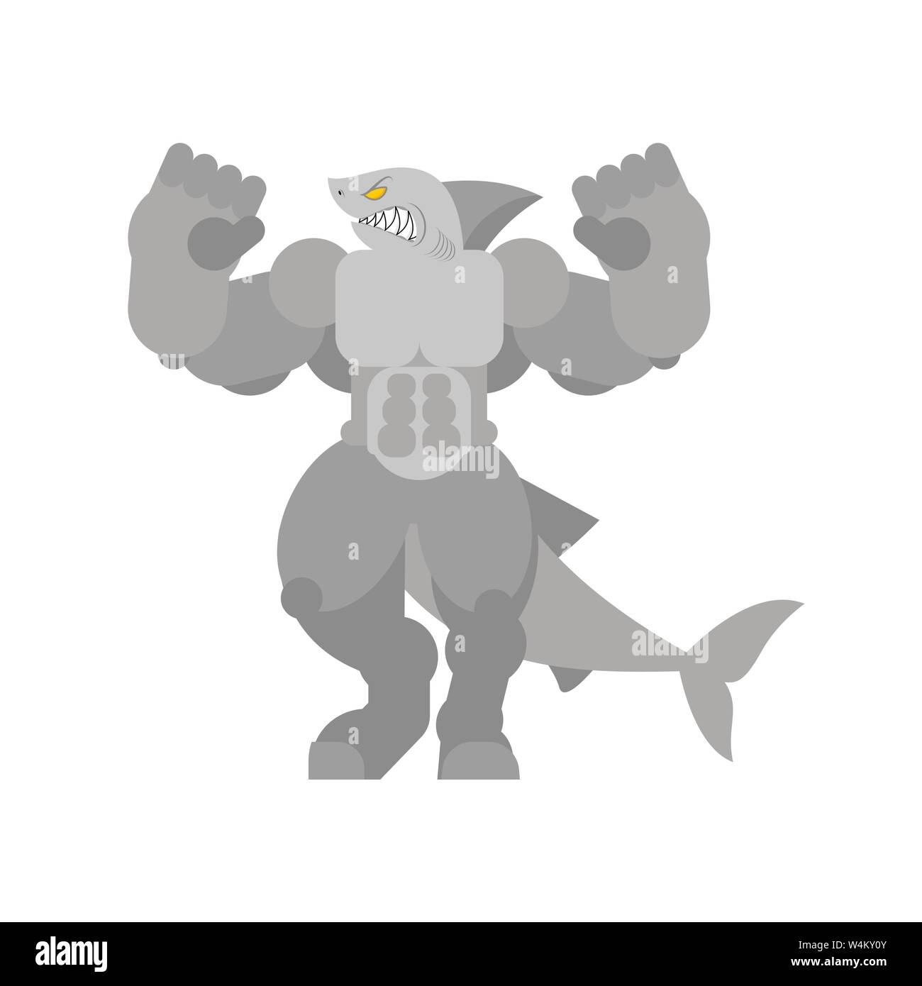 Buff Shark Drawing