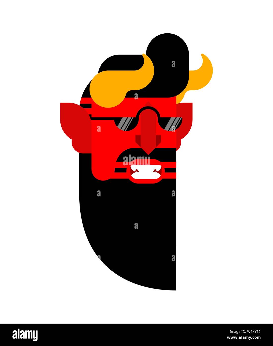 Bearded monster Stock Vector Images - Alamy